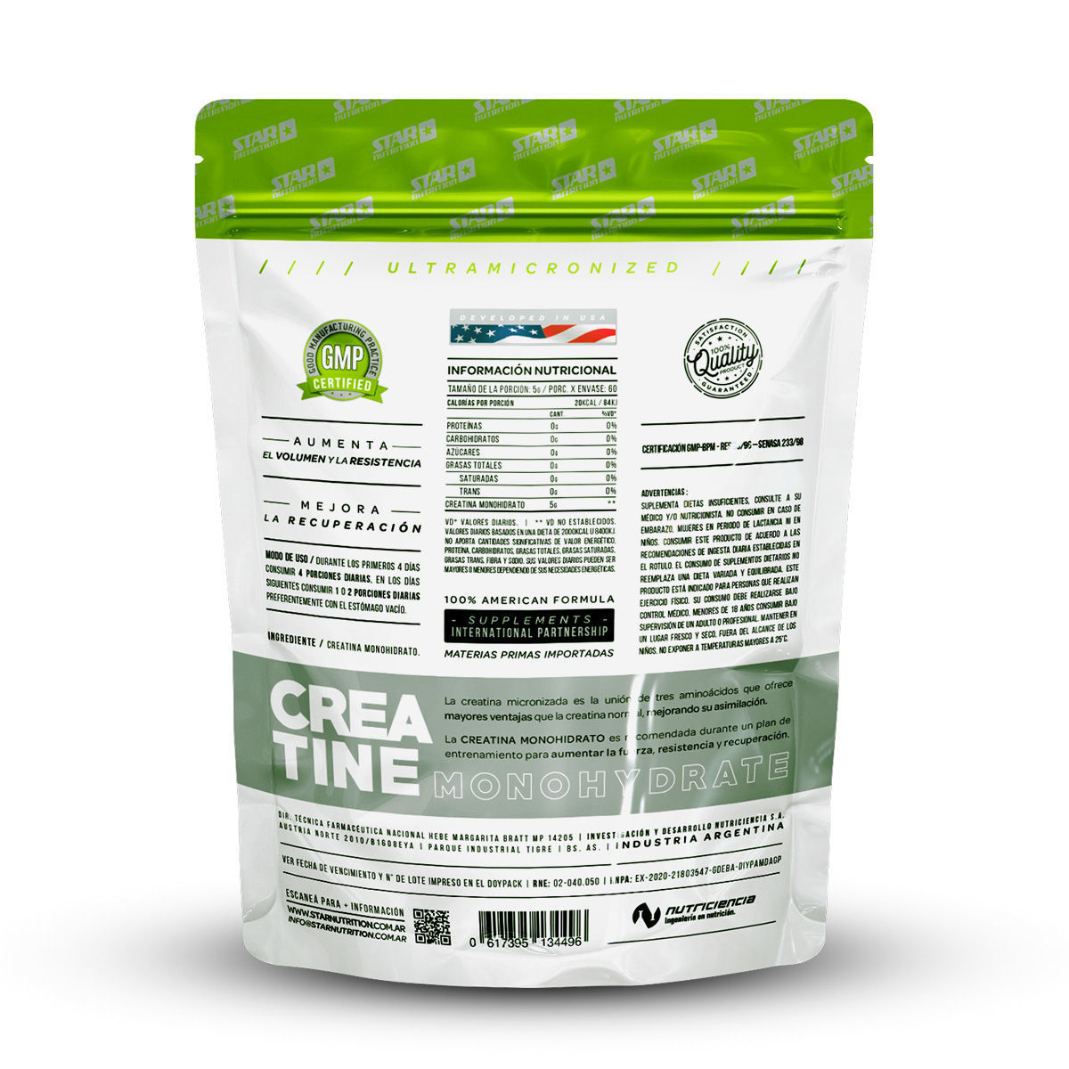 Army Fitness. Comprar Creatina Micronizada 300gr de Star Nutrition